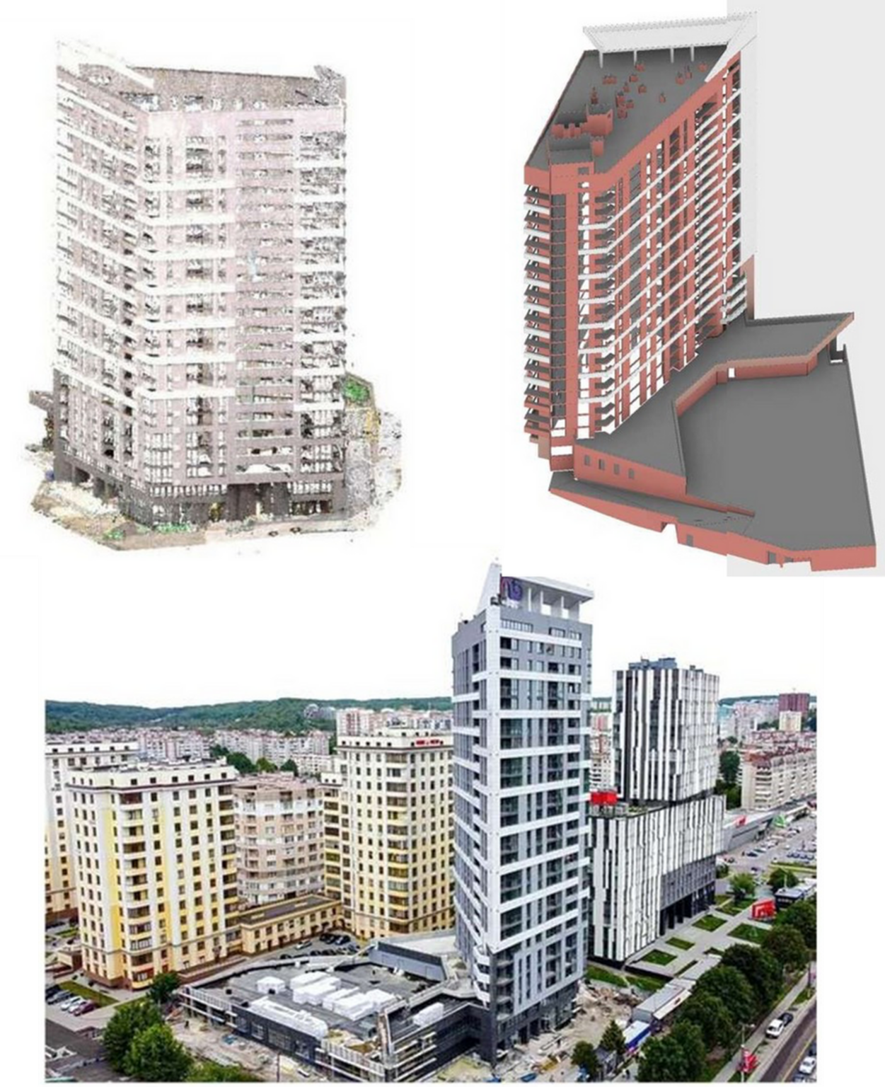 LiDAR - Laser scanning of a the multi-storey apartments Lviv, Ukraine ...